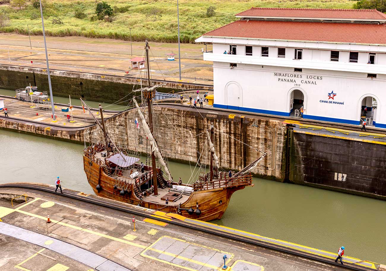 Nao Santa María: una travesía sin igual - El Faro | Canal de Panamá