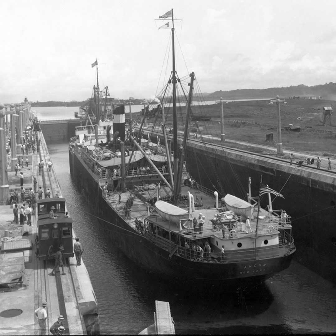 Los primeros buques en transitar el Canal de Panamá - El Faro | Canal ...